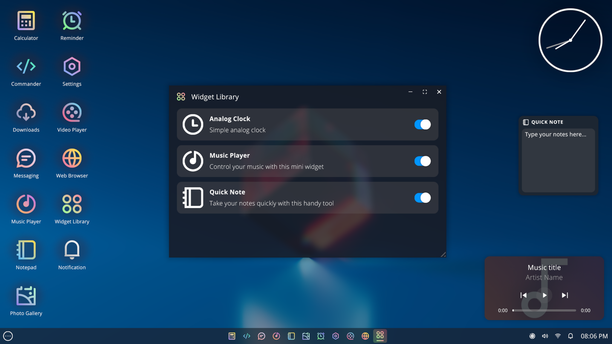 DreamOS - Modern OS UI