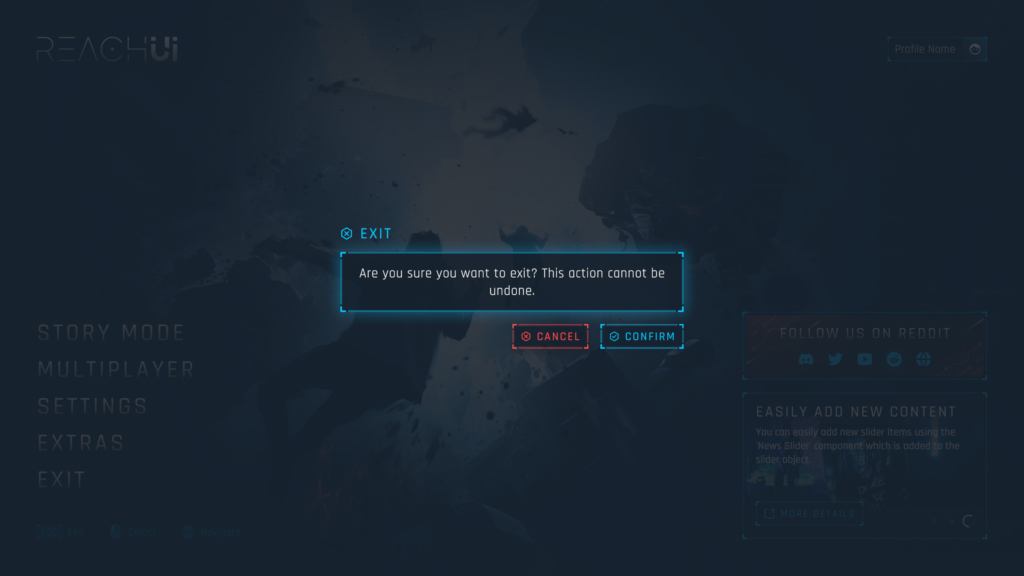 Reach - Complete Sci-Fi UI