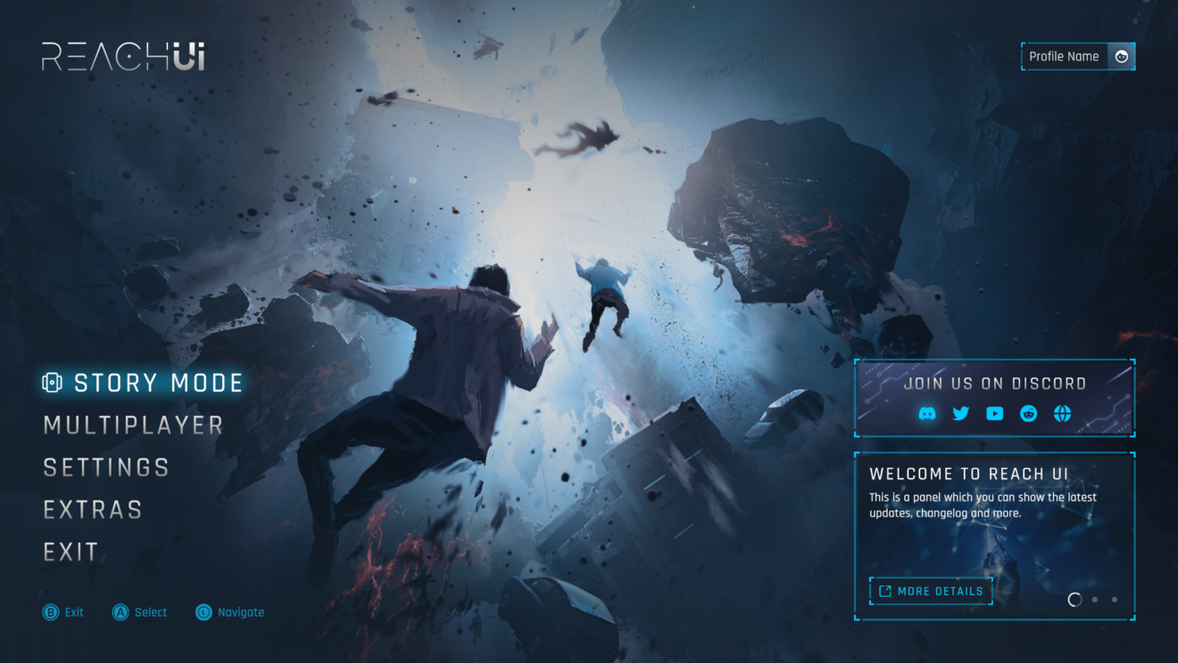 Reach - Complete Sci-Fi UI