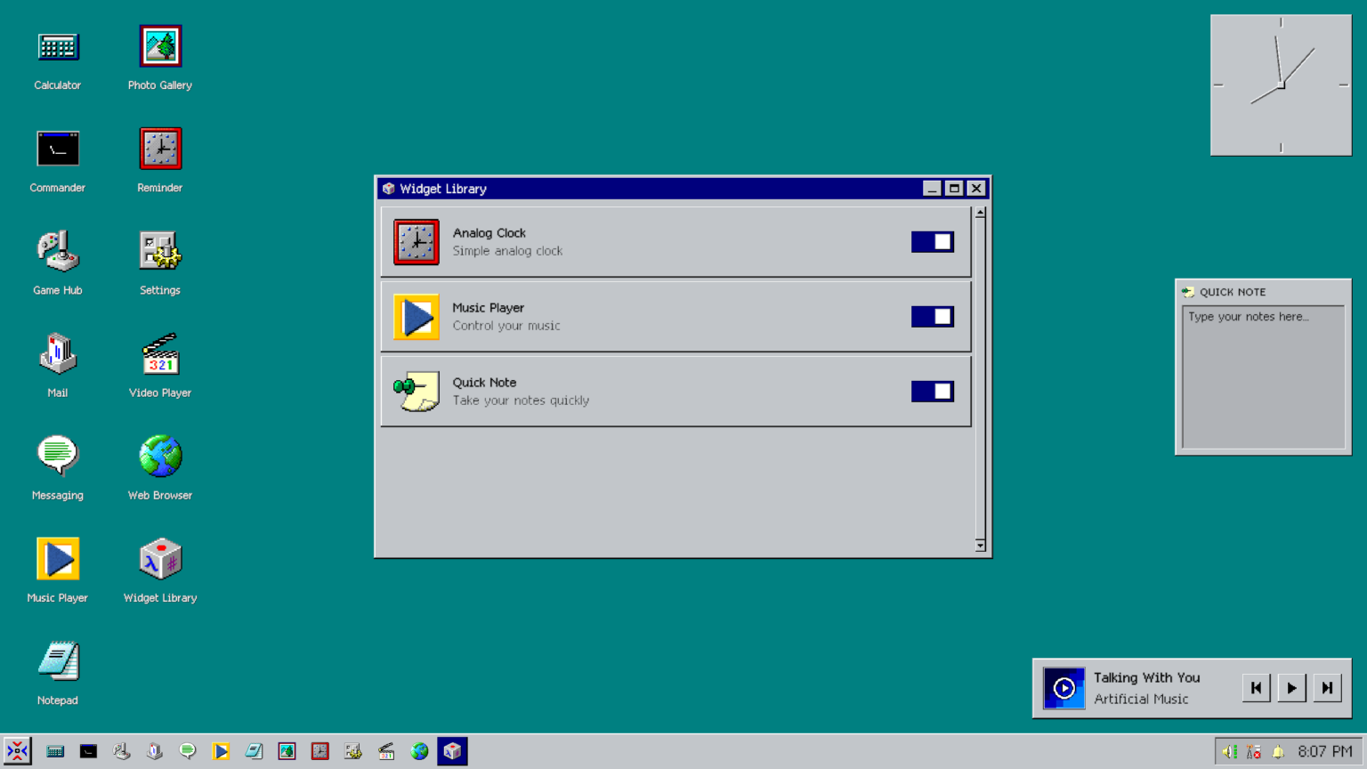 DreamOS - 90s Desktop OS UI