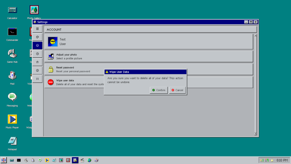 DreamOS - 90s Desktop OS UI