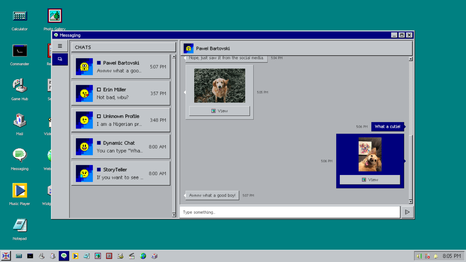 DreamOS - 90s Desktop OS UI