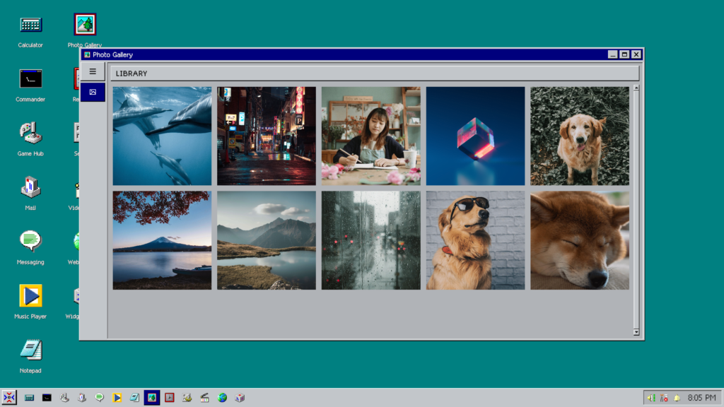 DreamOS - 90s Desktop OS UI