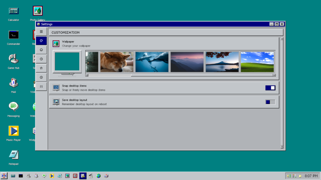 DreamOS - 90s Desktop OS UI